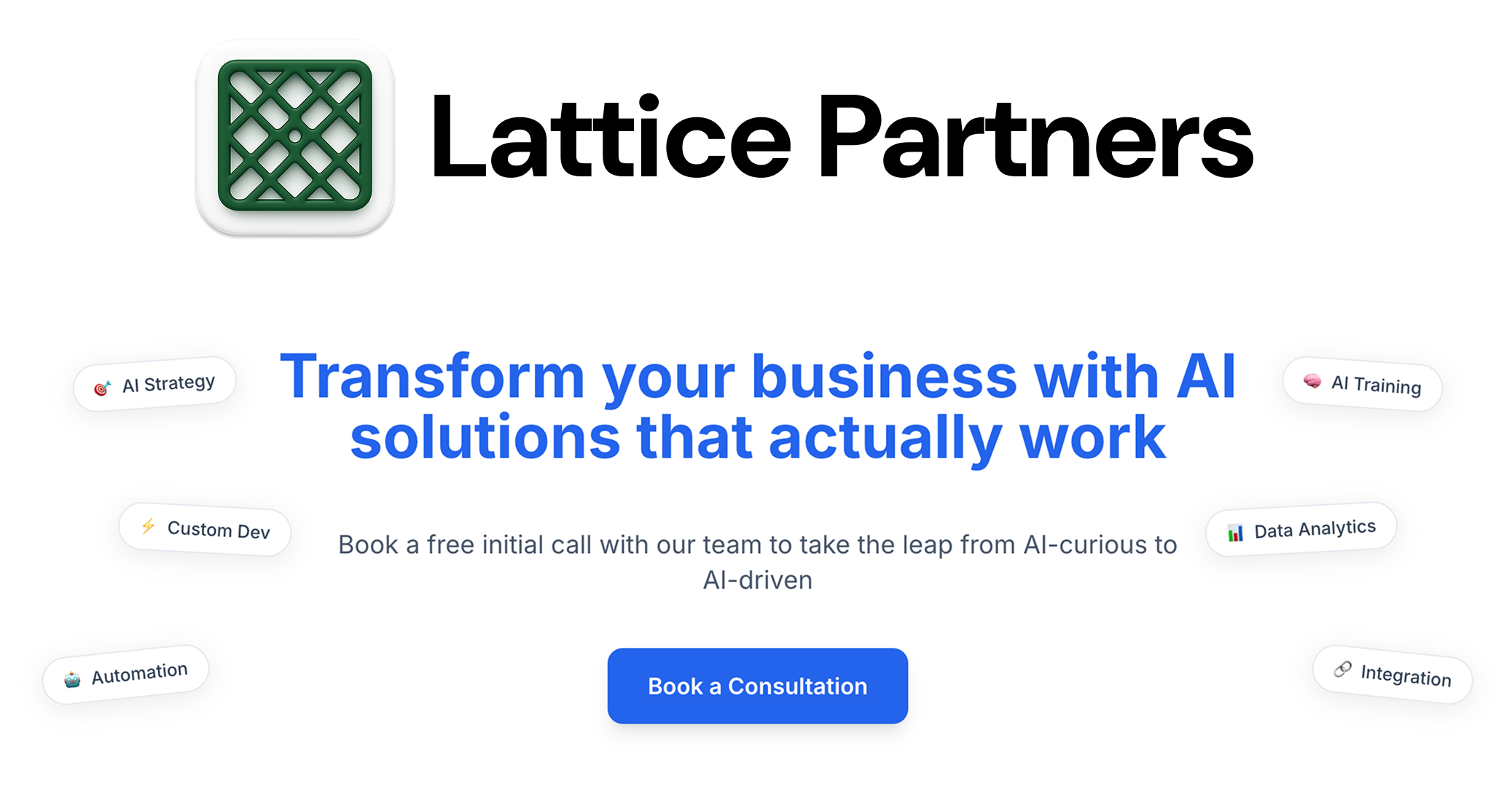 Lattice Partners | Your Partner for AI Adoption